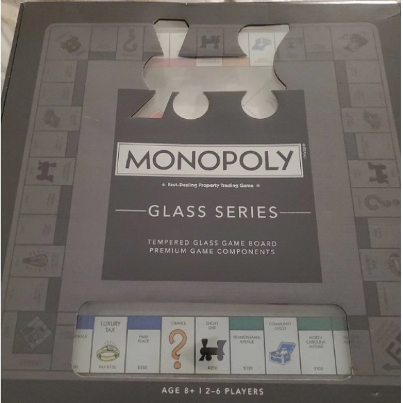Monopoly | Games | Monopoly Glass Edition Deluxe Board Game Tempered ...